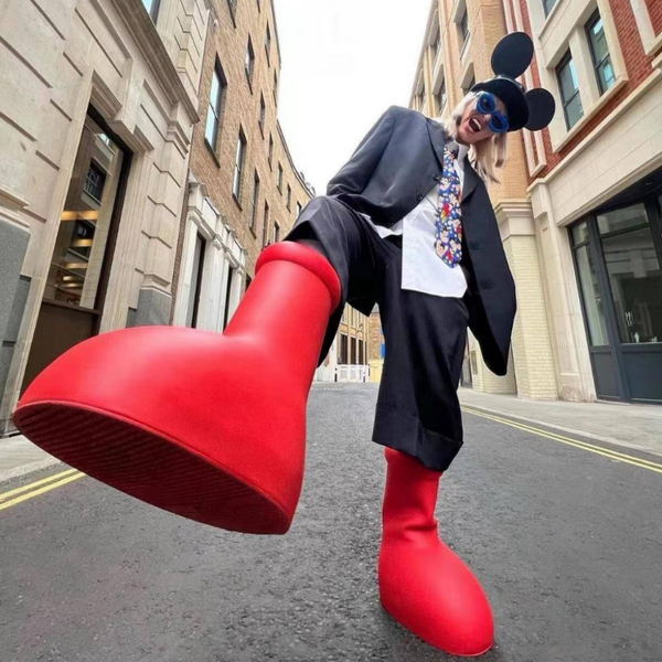 Big Red Rubber Boots Astro Boy Cosplay Atom Robotic Shoes Costume Crocs ...